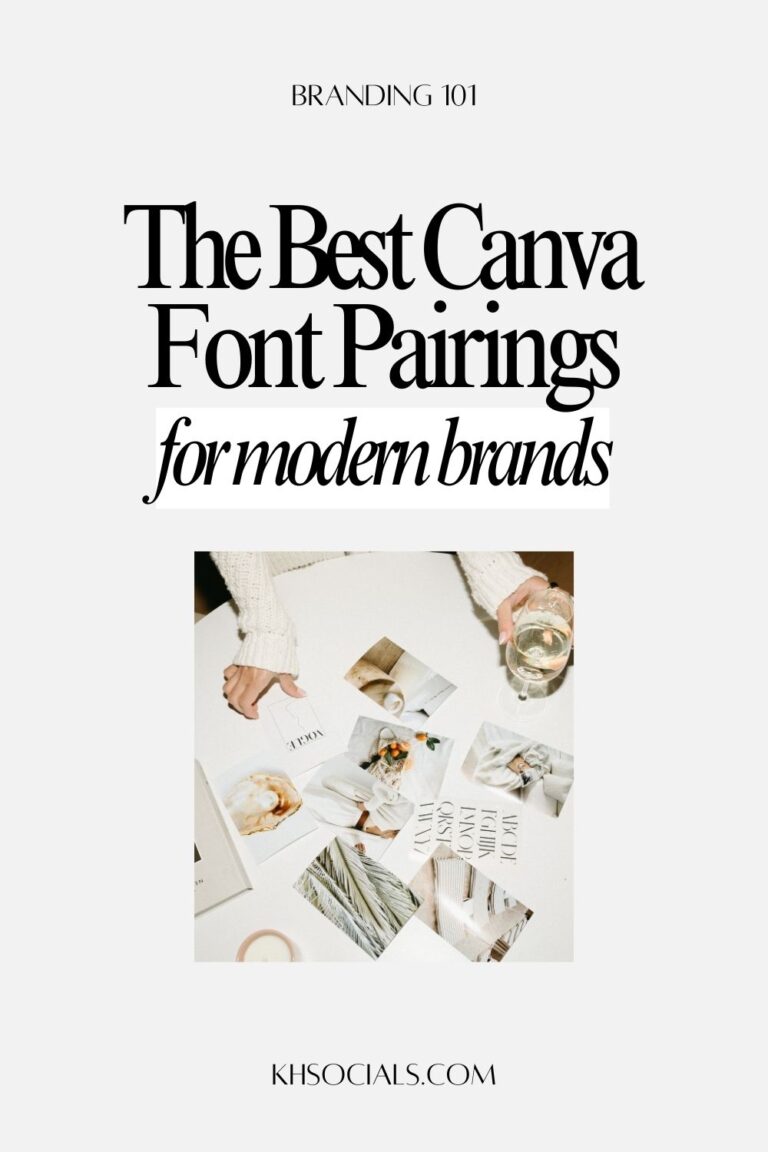 The Best (FREE) Canva Font Combinations - khsocials.com